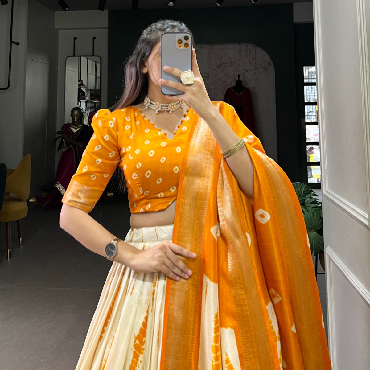 Dityaa Dola Silk Dhavani / Half Saree / Langa voni Set | Shoppers Tren ...